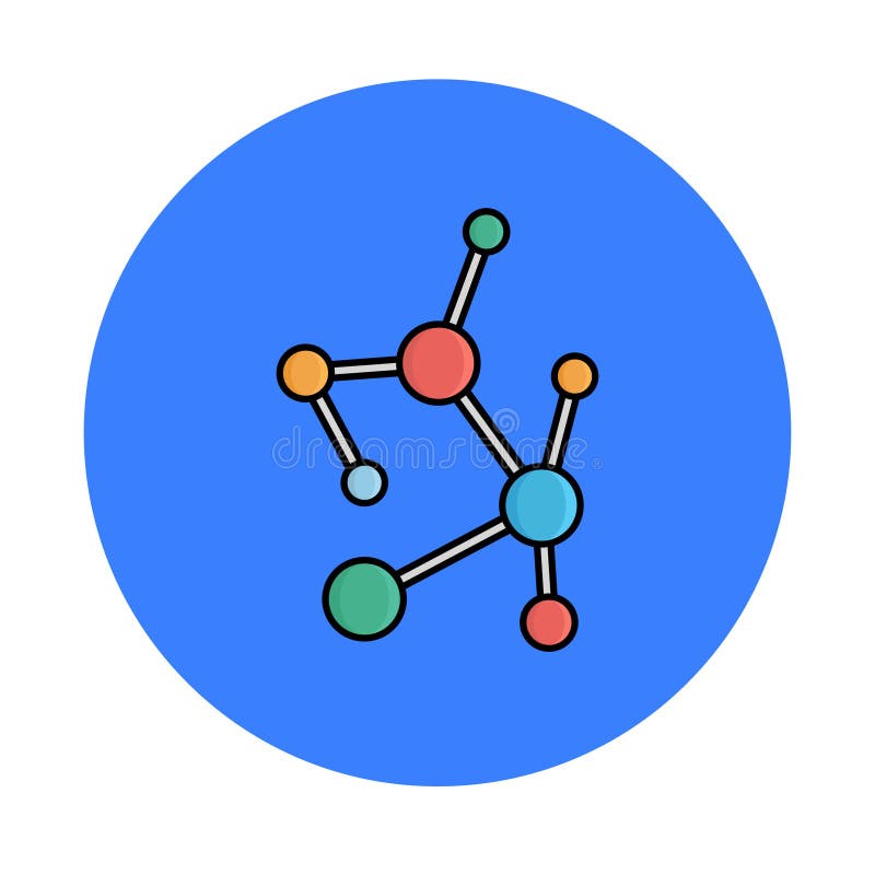 Chemistry Compound Isolated Vector Icon that Can Be Easily Modified or ...