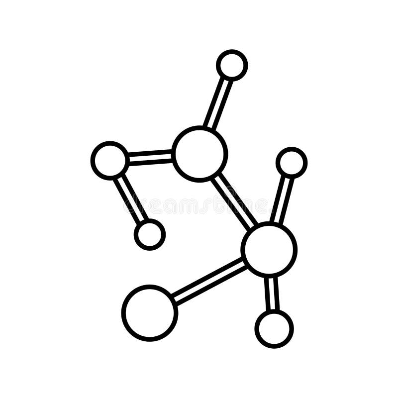 Chemistry Compound Isolated Vector Icon that Can Be Easily Modified or ...