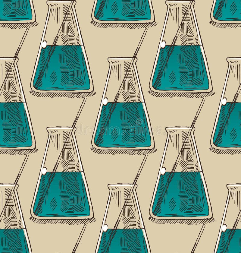 Chemistry dishes stock vector. Illustration of chemical - 76074069