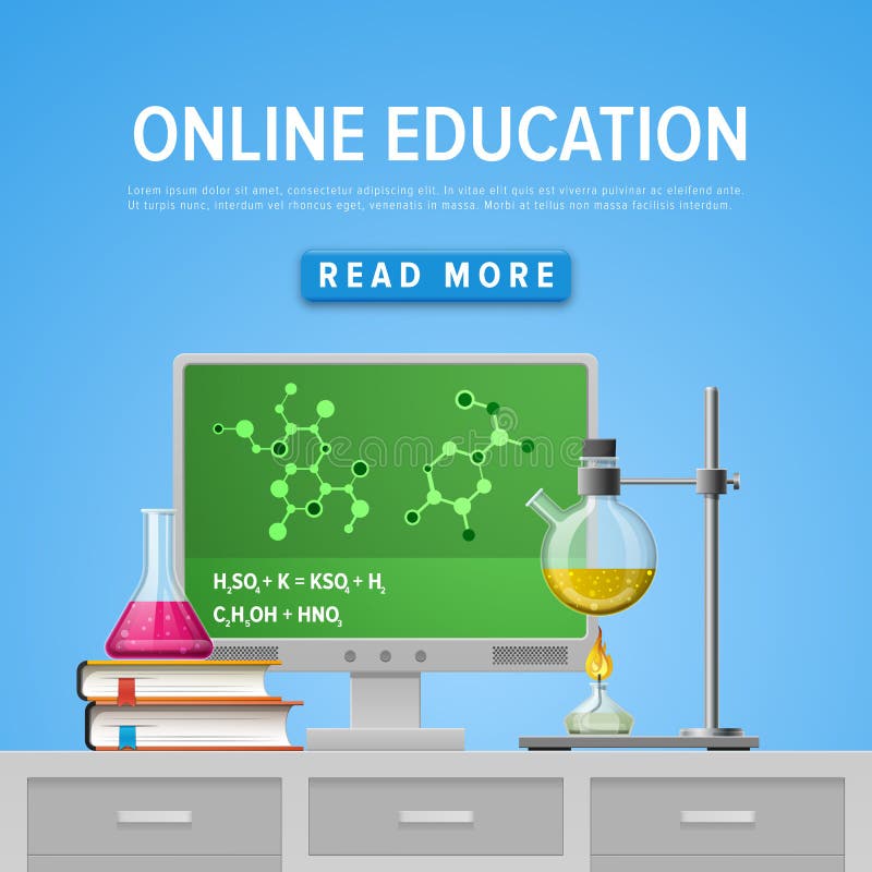 Chemistry equipment set stock illustration. Illustration of experiment ...
