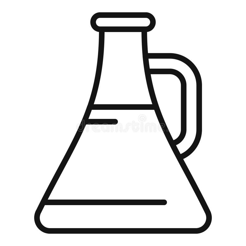 Chemistry Flask Containing Chemical Liquid Icon Stock Illustration ...