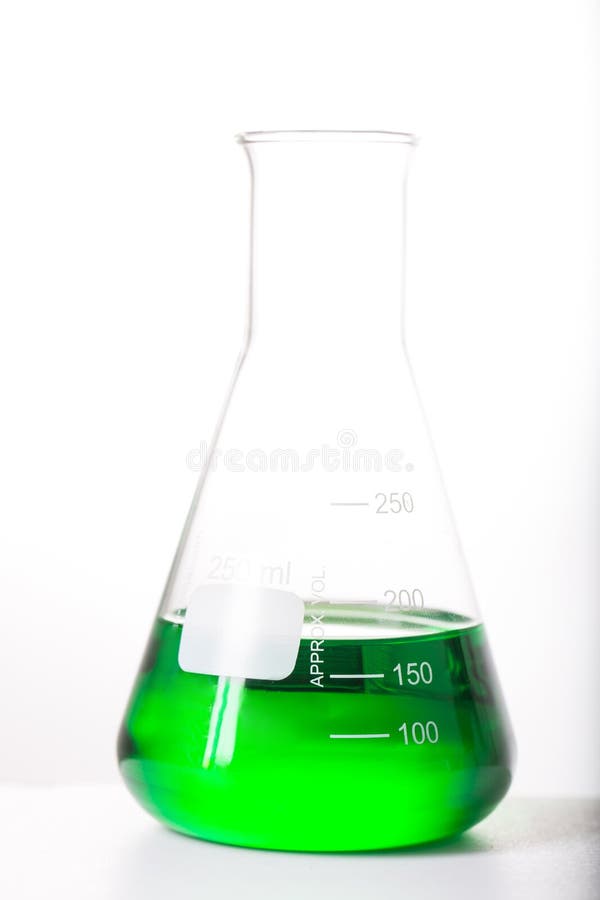 Chemistry flask glassware stock image. Image of analysis - 73161755
