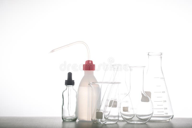 Chemistry flask glassware stock image. Image of equipment - 75038387