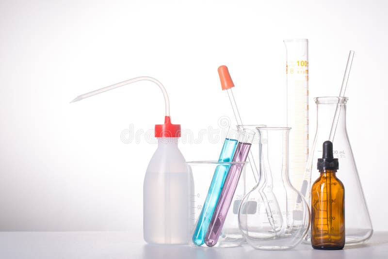 Chemistry flask glassware stock image. Image of clinical - 75042779