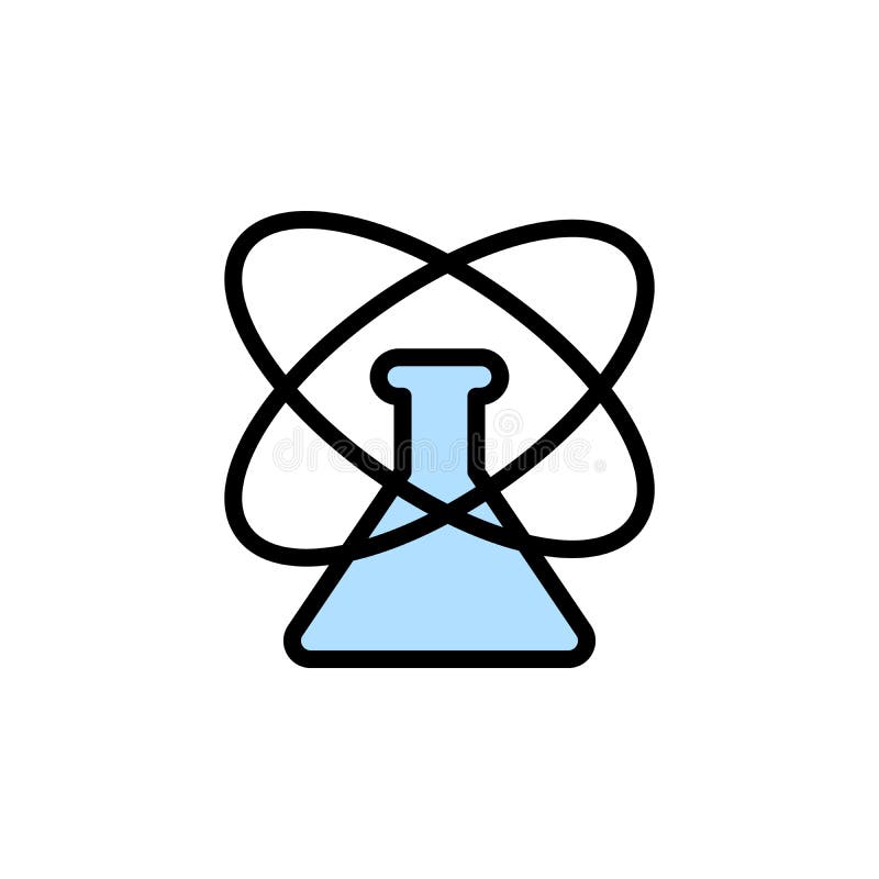 Chemistry, Flask Icon. Simple Color with Outline Vector Elements of ...