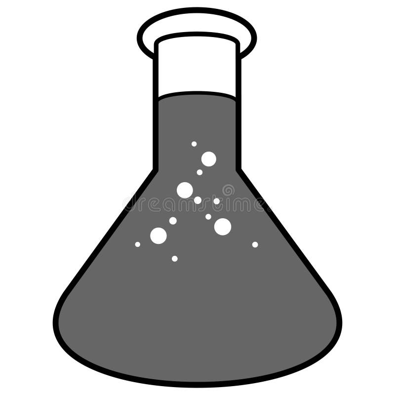 Chemistry Flask Illustration Stock Vector - Illustration of science ...