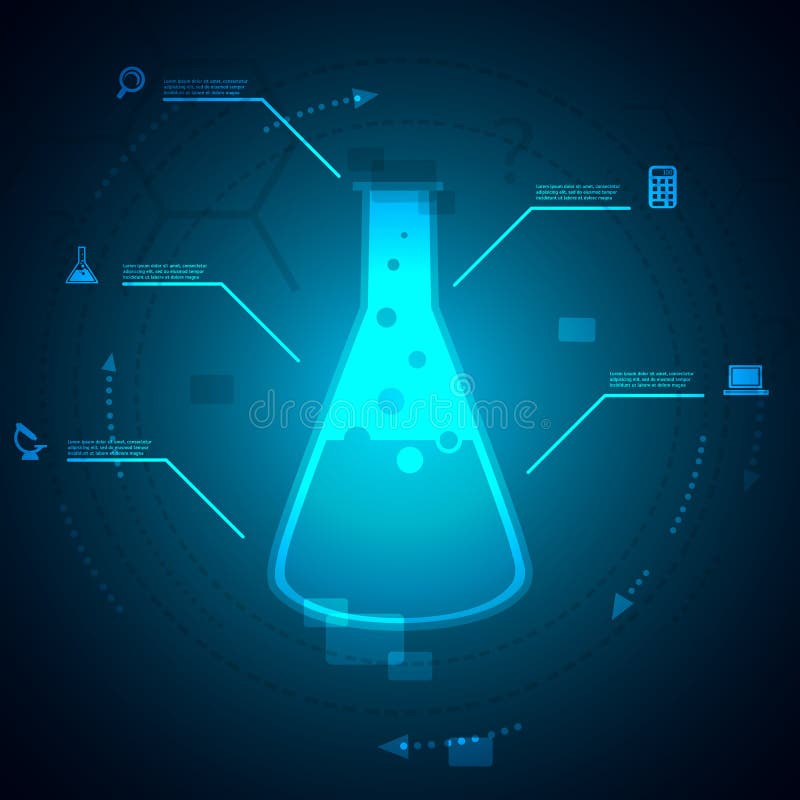 Chemistry Vector Seamless Texture with Molecular Formulas and ...
