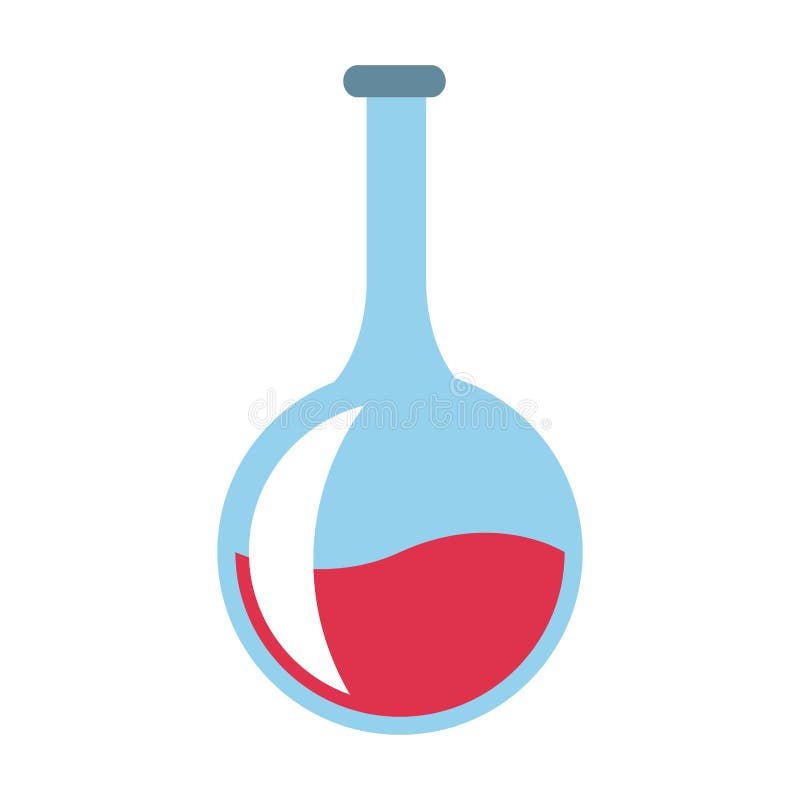 Chemistry flask lab stock vector. Illustration of science - 122228779
