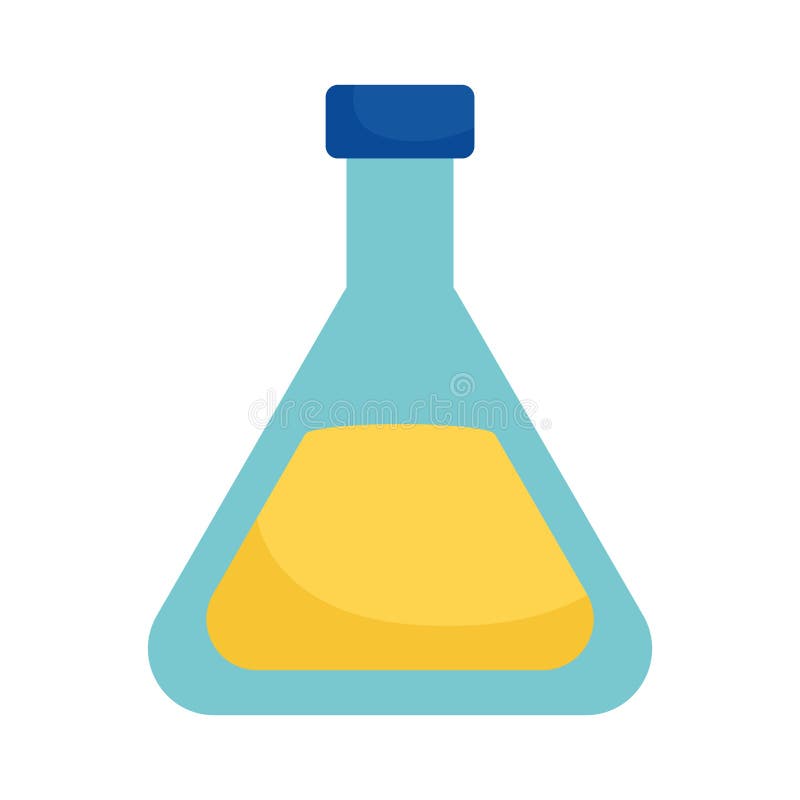 Flask Science Lab Graphic Design Template Stock Vector - Illustration ...