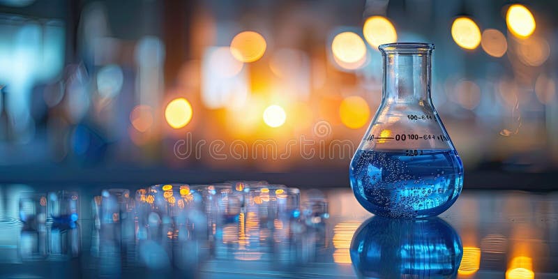 Chemistry Glassware on a Table, Scientific Research and Laboratory ...