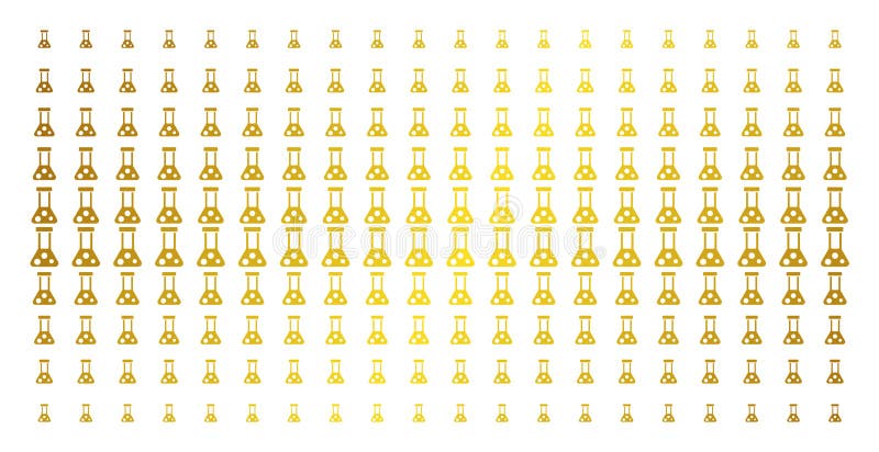 Chemistry Gold Halftone Pattern Stock Vector - Illustration of fluid ...