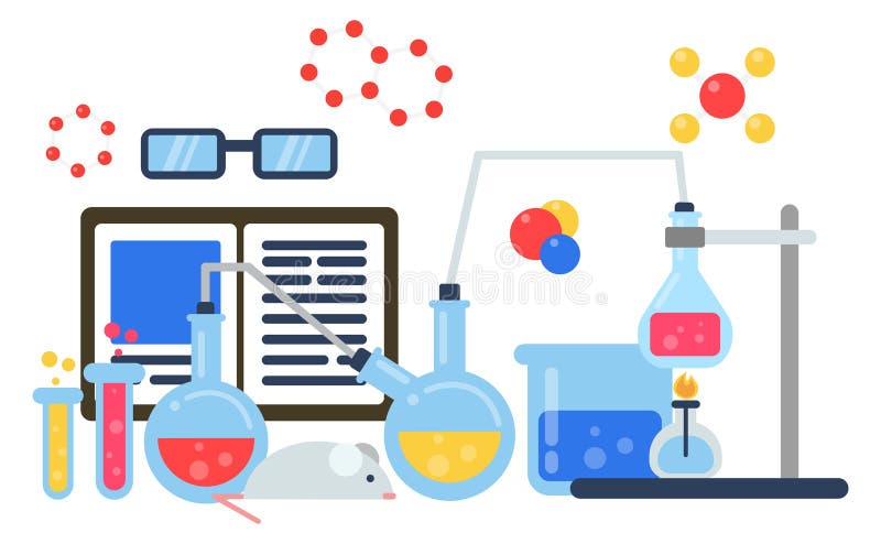 Scientific Research Symbol Icons. Infographic Vector Design. Stock ...