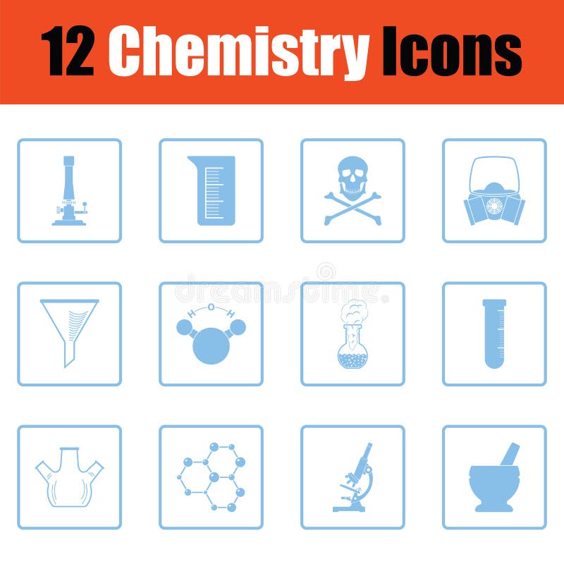 Chemistry Lab Icon Set. Included Icons As Chemical, Formula, Medical ...