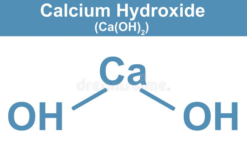 Chemistry Illustration of Calcium Hydroxide Stock Illustration ...