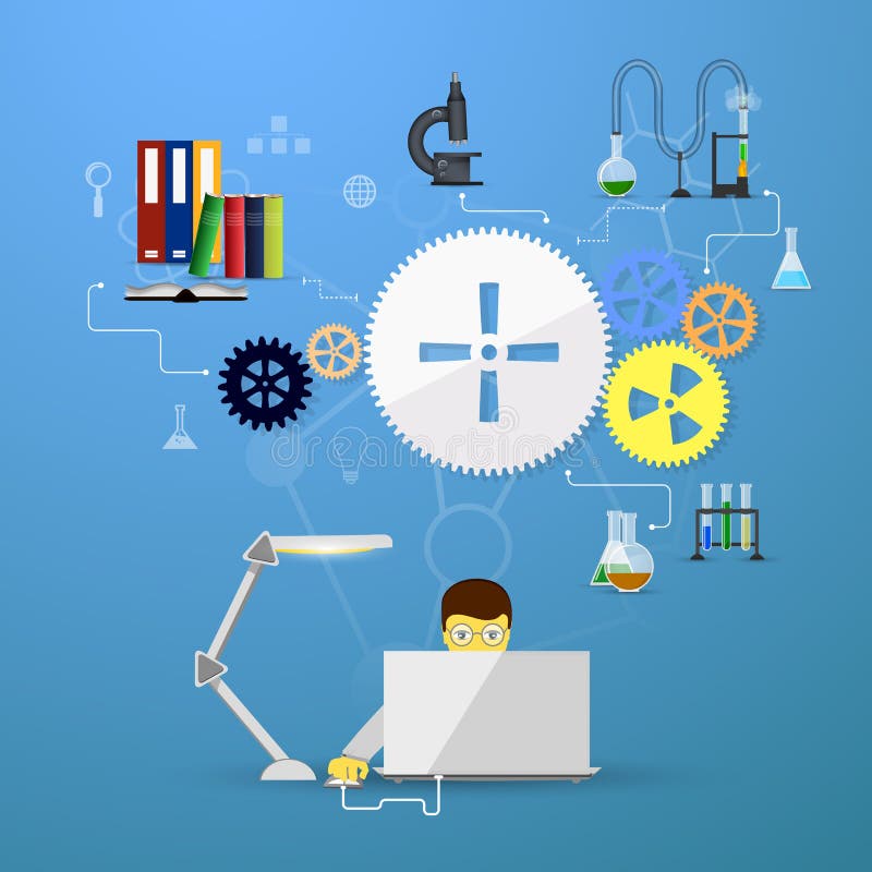 Chemistry infographic stock illustration. Illustration of control ...