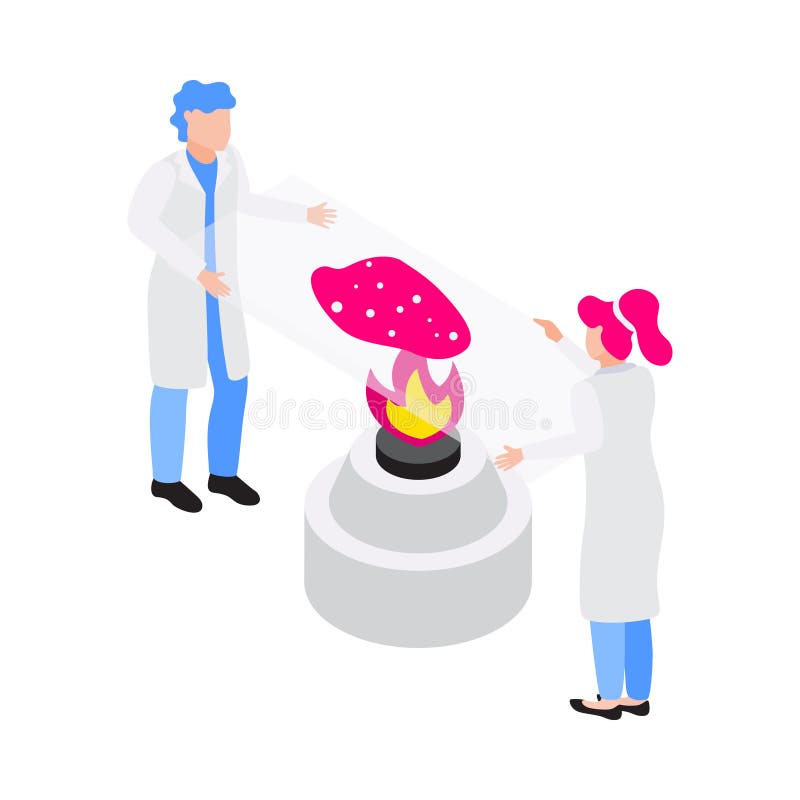 Chemistry Isometric Icon stock vector. Illustration of human - 244528537
