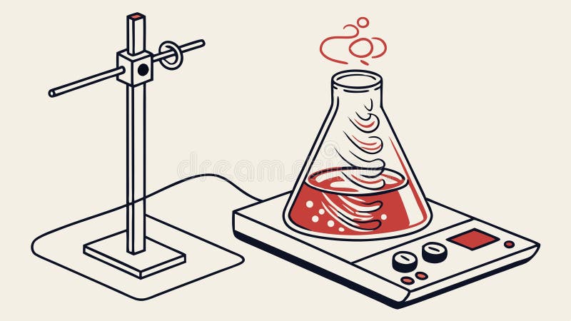 Chemistry Lab Beakers Tools Science Experiment Graphic Art Vector ...
