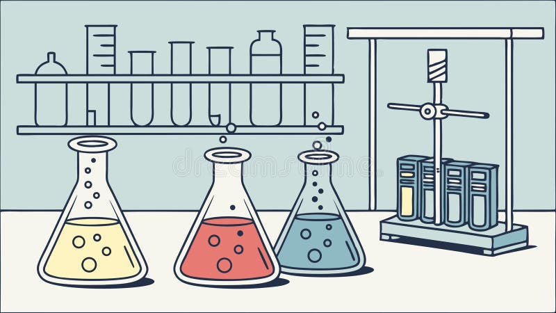 Chemistry Lab Equipment Instruments Stock Illustrations – 1,976 ...