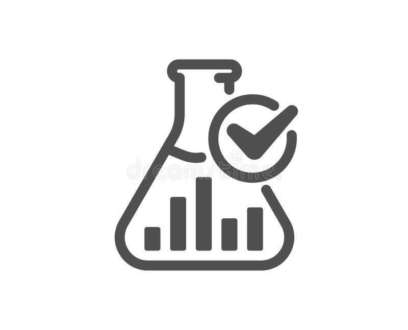 Chemistry Lab Icon. Laboratory Flask Sign. Analysis. Vector Stock ...