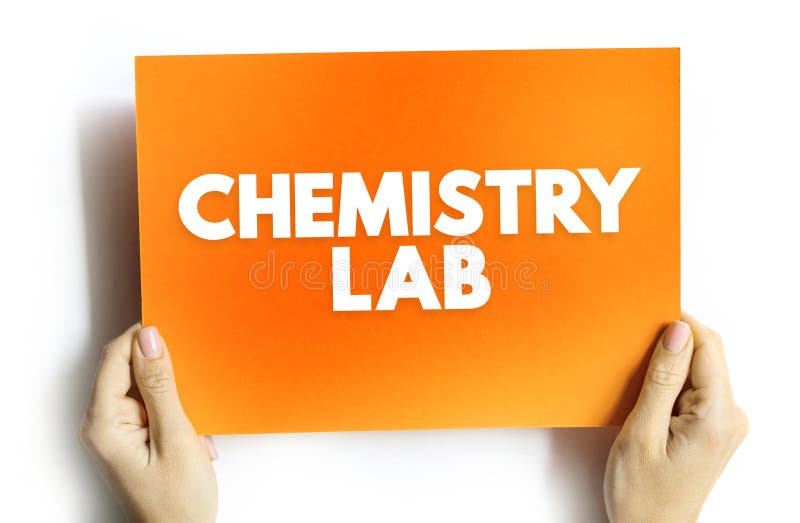 Chemistry Lab - a Laboratory for Research in Chemistry, Text Concept on ...