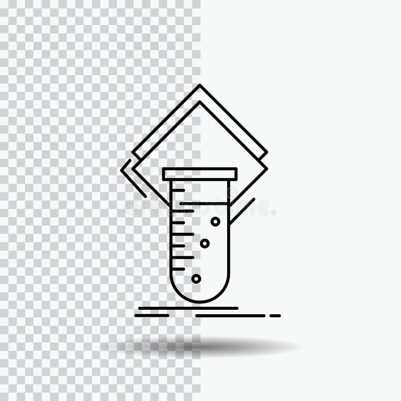 Chemistry, Lab, Study, Test, Testing Line Icon on Transparent ...