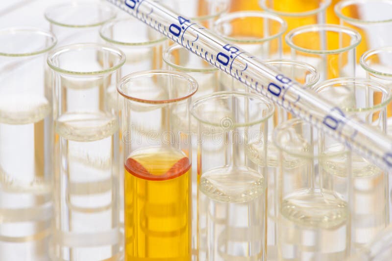Chemistry Lab with Test Tubes Stock Photo - Image of instrument ...