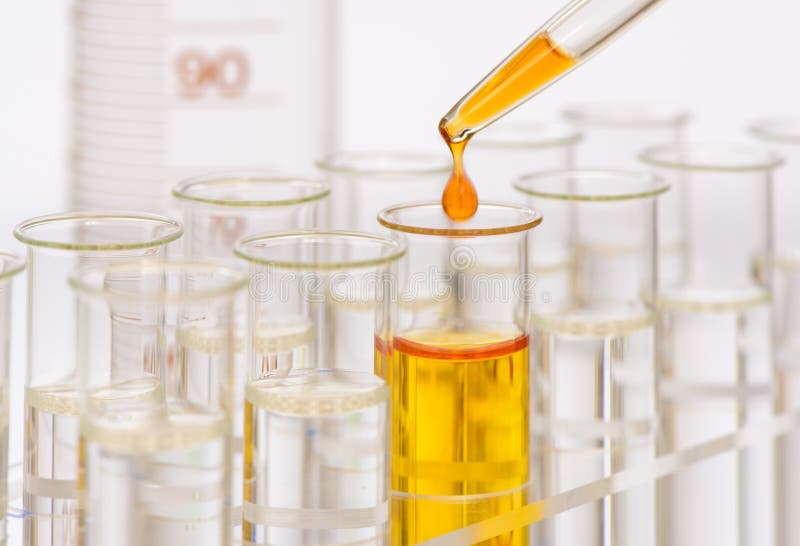 Chemistry Lab with Test Tubes Stock Image - Image of microbiology ...