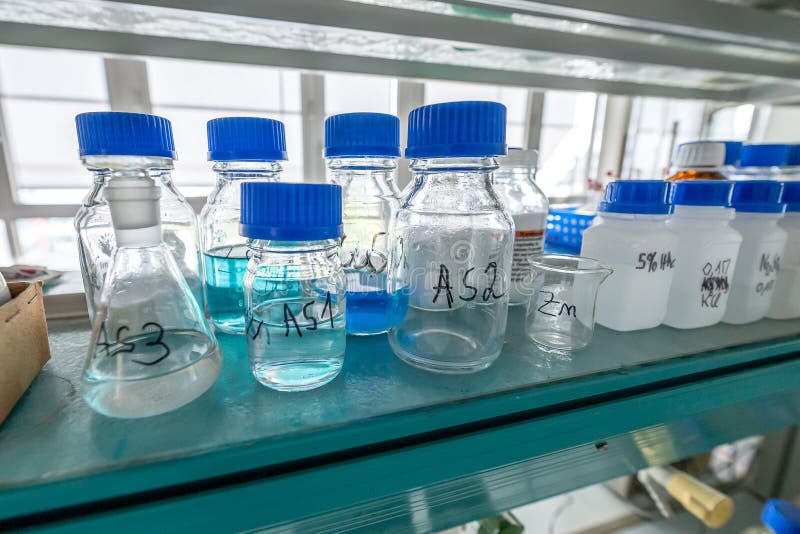 Chemistry Laboratories in Science Classroom Interior of University ...