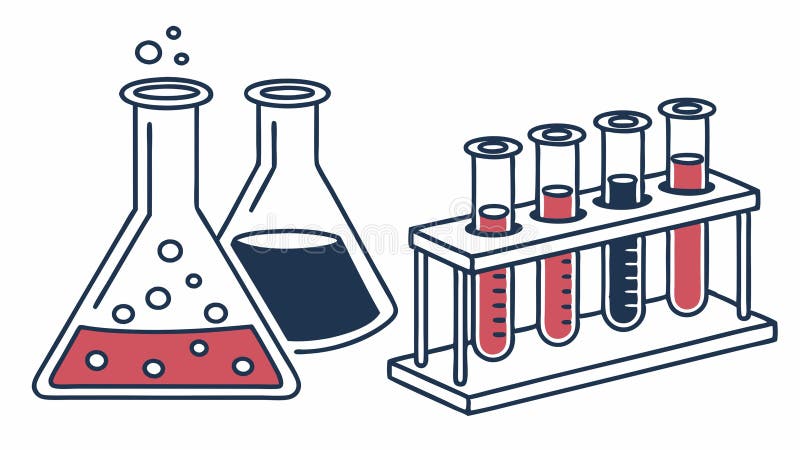 Chemistry Laboratory Flasks Test Tubes Vector, Vector Design Generative ...