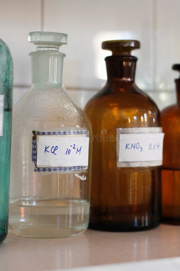 Chemistry Laboratory Glass Containers Test Tubes Stock Photo - Image of ...