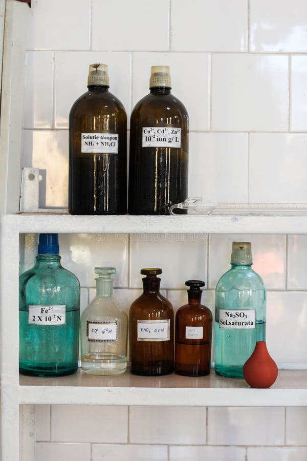 Chemistry Laboratory Glass Containers Test Tubes Stock Photo - Image of ...