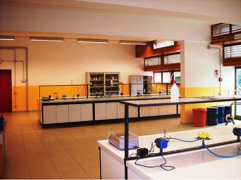 Chemistry Laboratory in High School Stock Photo - Image of school ...