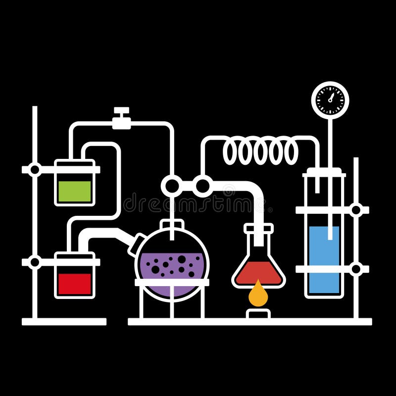Chemistry Laboratory Infographic Stock Vector - Illustration of learn ...
