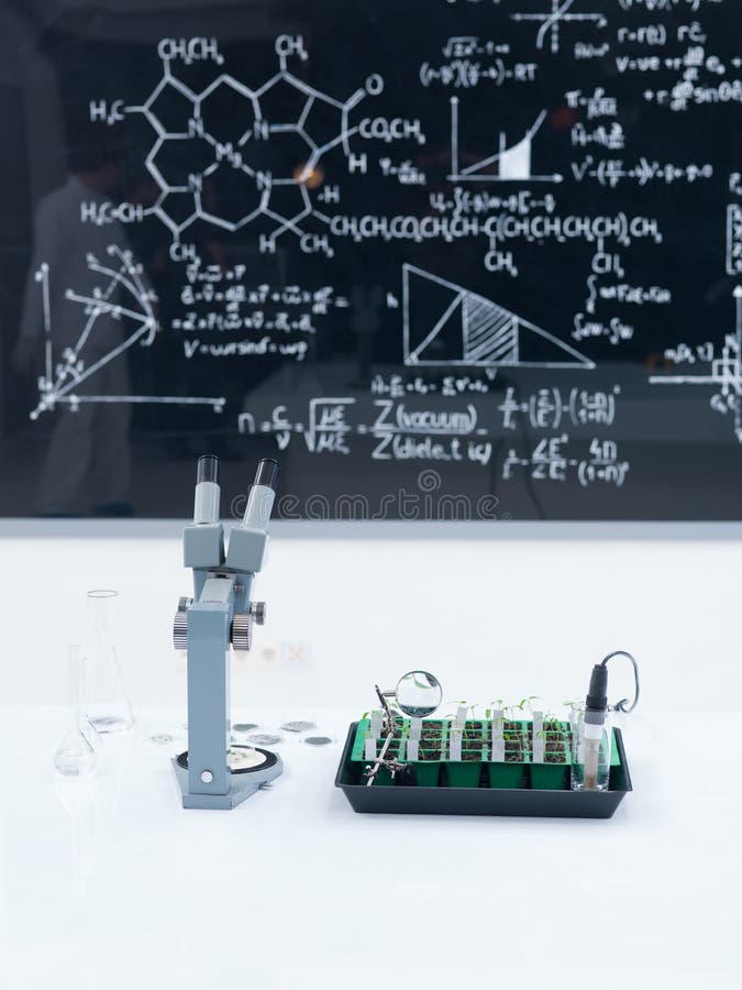 Laboratory Formulas Analysis Stock Photo - Image of instruct, scanner ...