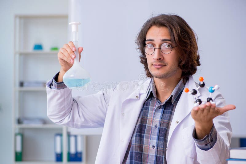 Chemistry Lecturer during Lecture in College Stock Photo - Image of ...