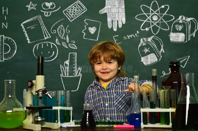 Chemistry Lesson. My Chemistry Experiment Stock Image - Image of grade ...