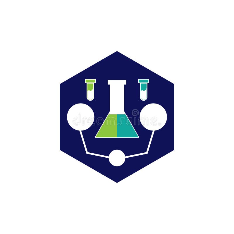 Chemistry Logo Vector Template Illustration Stock Vector - Illustration ...