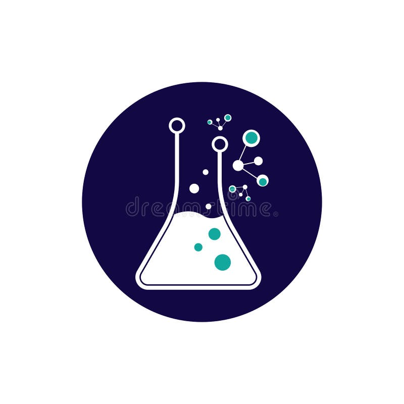 Chemistry Logo Vector Template Illustration Stock Vector - Illustration ...