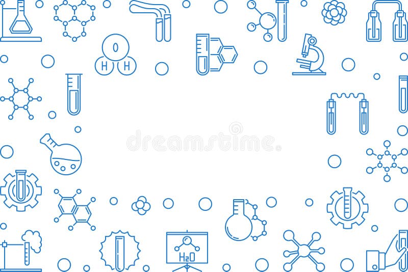 Chemistry Outline Icons Set. Chemical Engineering Vector Signs Stock ...