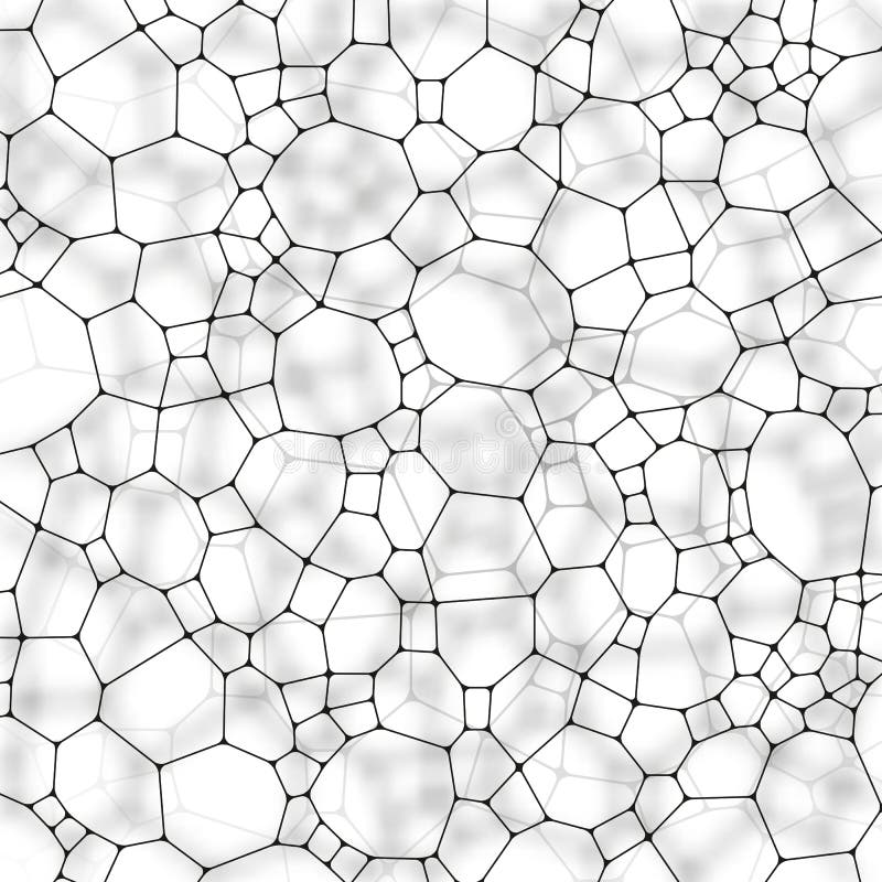 Chemistry Pattern, Polygonal Molecule Structure on White Background ...
