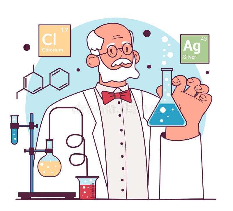 Chemistry Science History and Development. Chemistry Scientist Stock ...