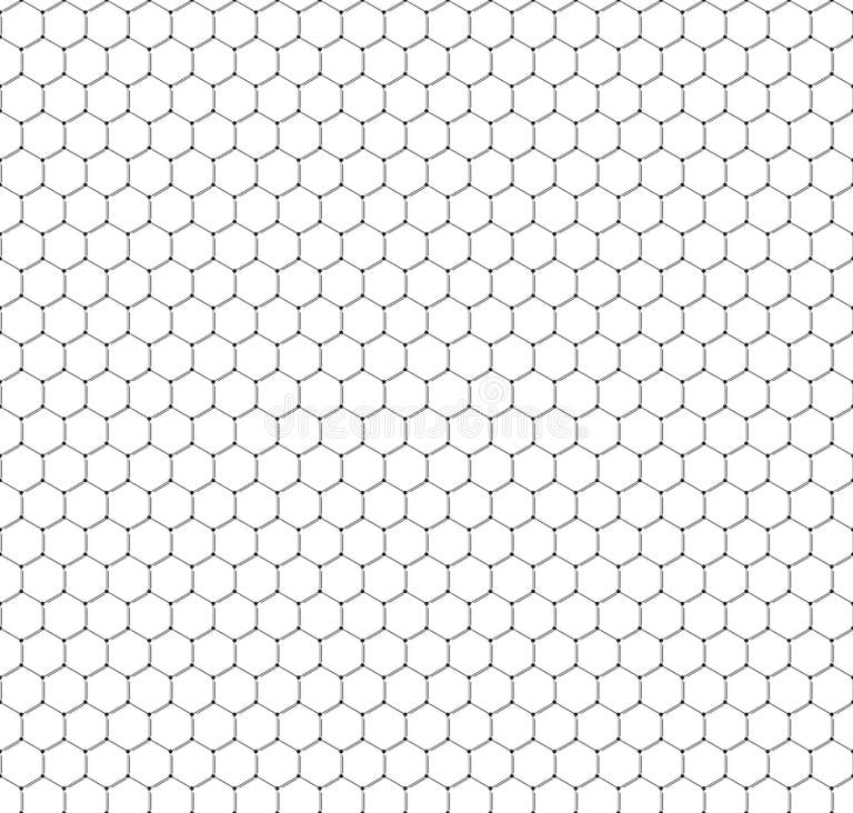 Chemistry Seamless Pattern, Hexagonal Design Vector Illustration Stock Vector - Illustration of ...