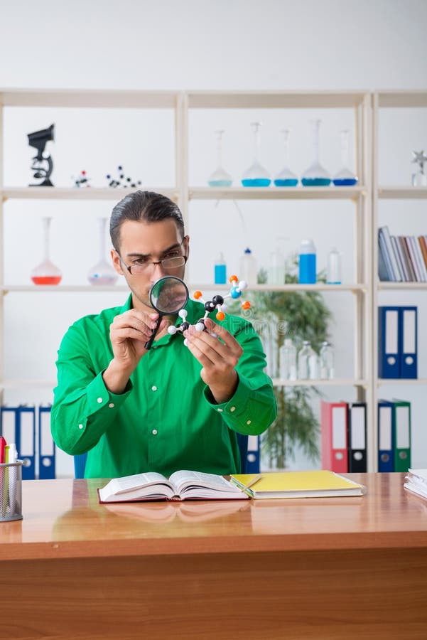 Chemistry Student Studying for Exams Stock Image - Image of chemistry ...