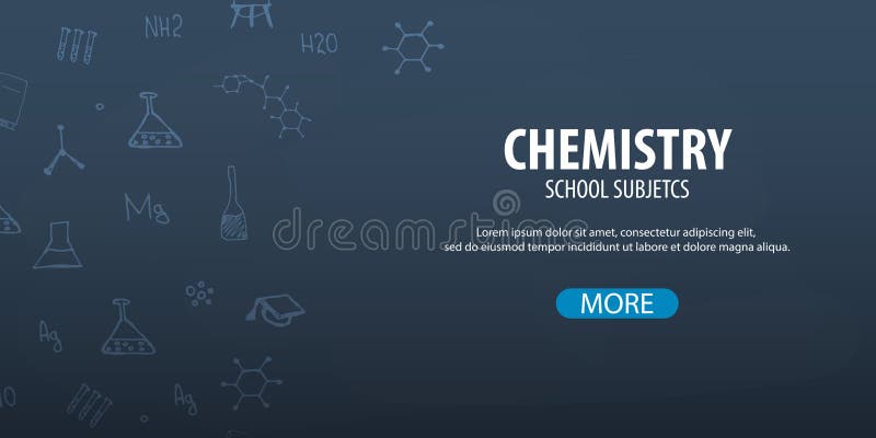 Chemistry Subject. Back To School Background. Education Banner. Stock ...