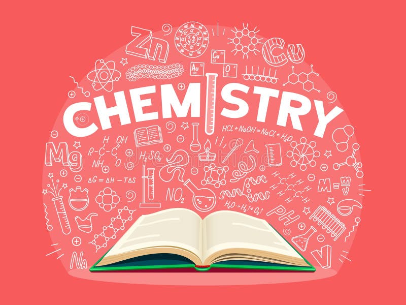 Chemistry Textbook, School Science Formulas Board Stock Vector ...