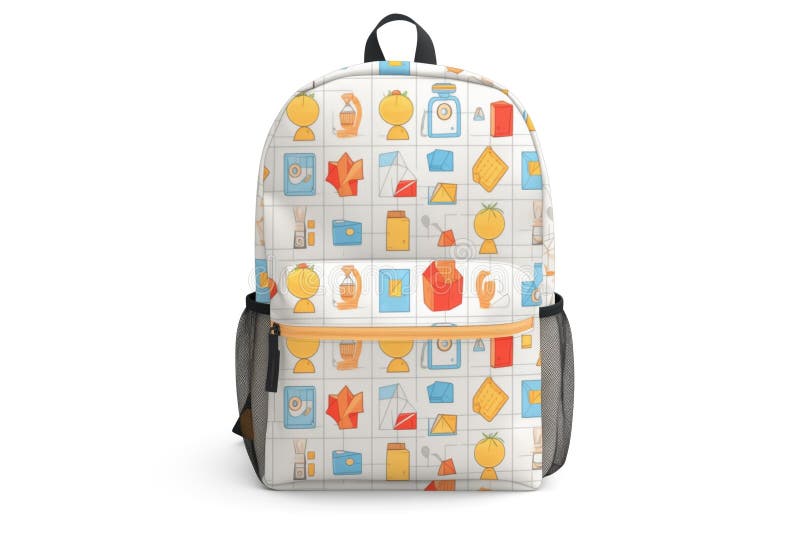 A Chemistry-themed Backpack Patterned with Periodic Table Stock ...
