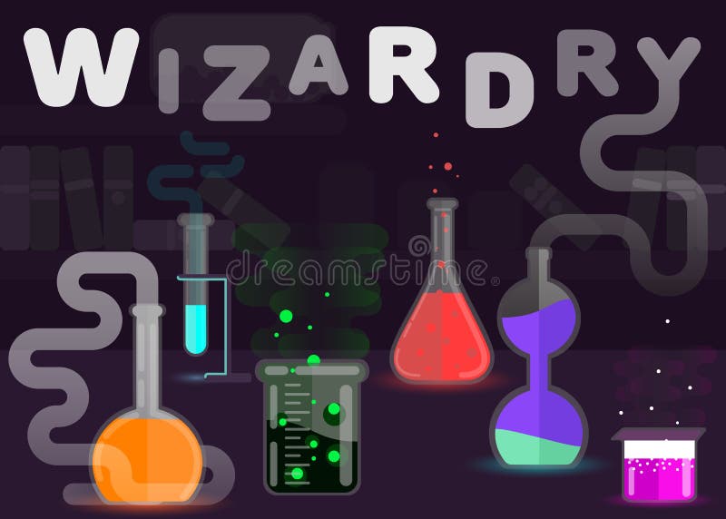 Chemistry is a Wizardry Concept Illustration. Flat Style Design Stock ...