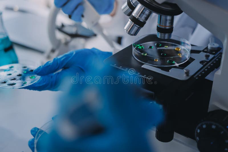Chemists in a Lab Developing Cosmetic Products, Testing and Analyzing ...