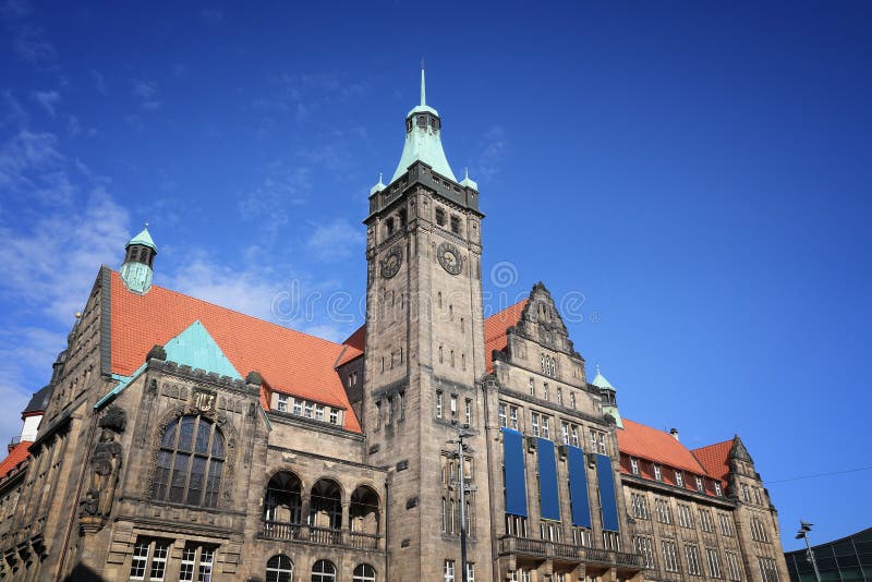 Chemnitz, Germany stock image. Image of rathaus, destination - 166609745