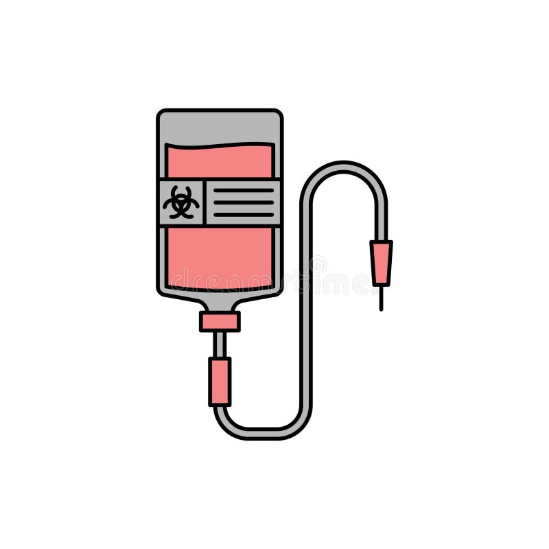 Chemotherapy Colored Vector Icon on White Background Stock Vector ...